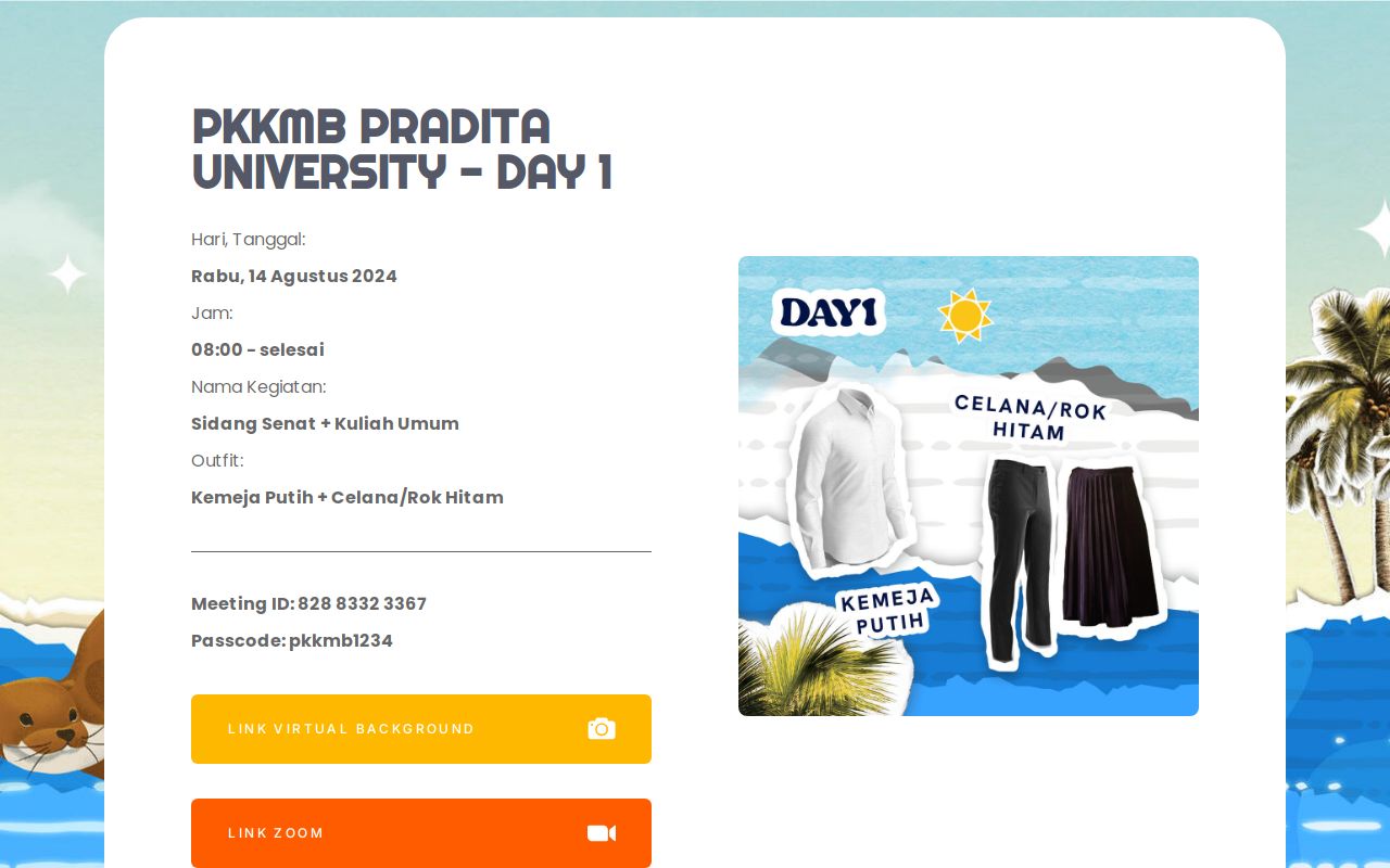 PKKMB Pradita Day 1